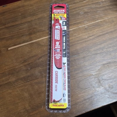 Diablo Steel Demon 9" Carbide Recip Blades Thick Metal 3+1 Pack ...