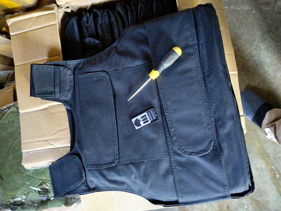 3XL STEEL PLATE Anti-stab Body Armour Vest Security Stabproof vest 7 ...