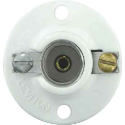(10)- Leviton Ivory Plastic 75W 120V Light Bulb Lamp Socket 105-10028 ...