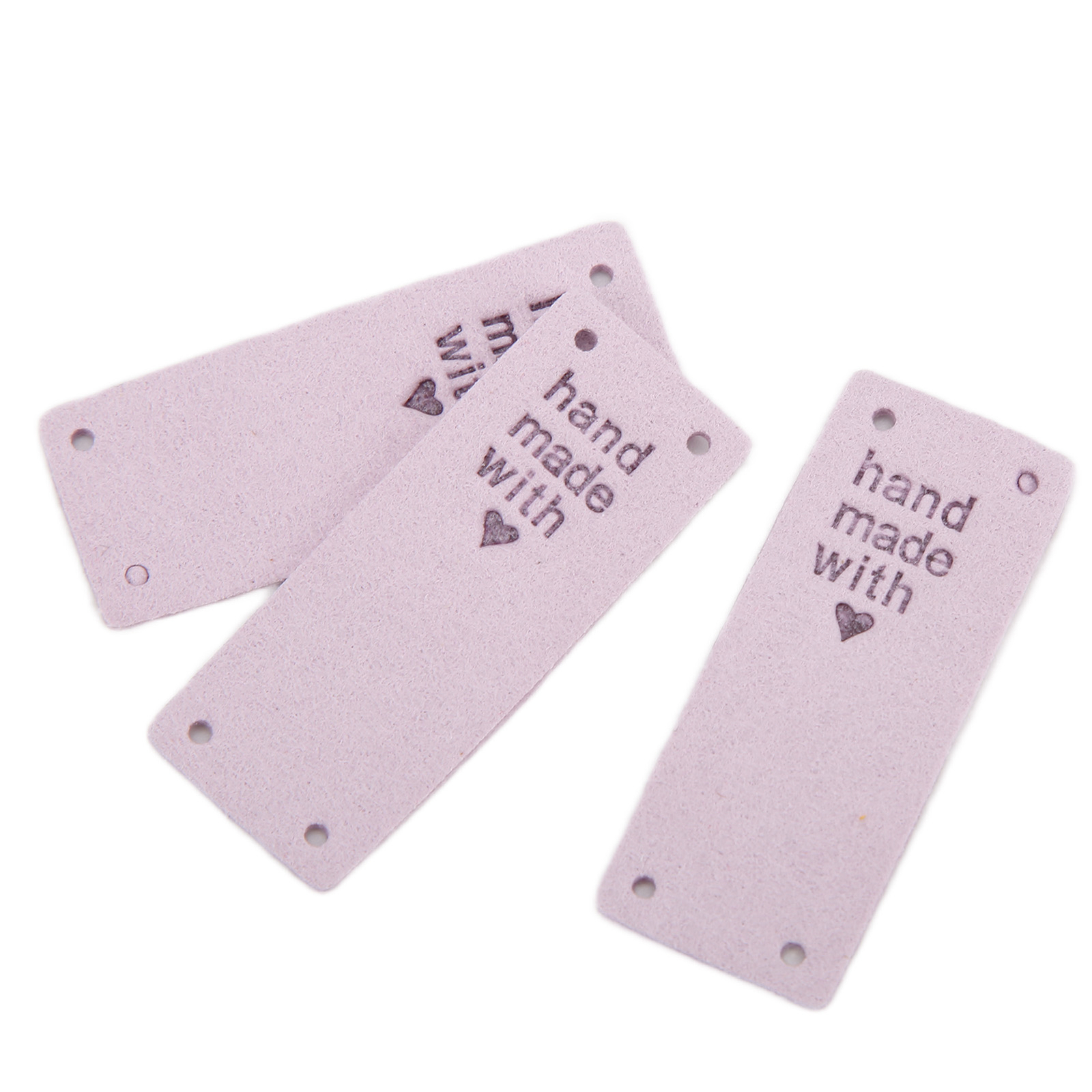100Pcs Labels Microfiber Durable Clear Printing Sewing Tags Spare ...