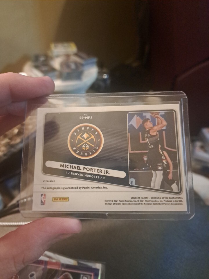 2020-21 Donruss Optic Michael Porter Jr. Purple Prizm Autograph #SS-MPJ ...