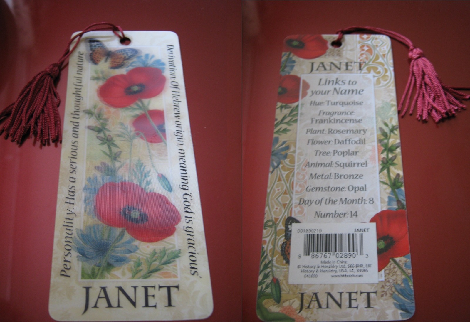 Bookmark with Name - Lovely 3D History & Heraldry Personalised 3D ...