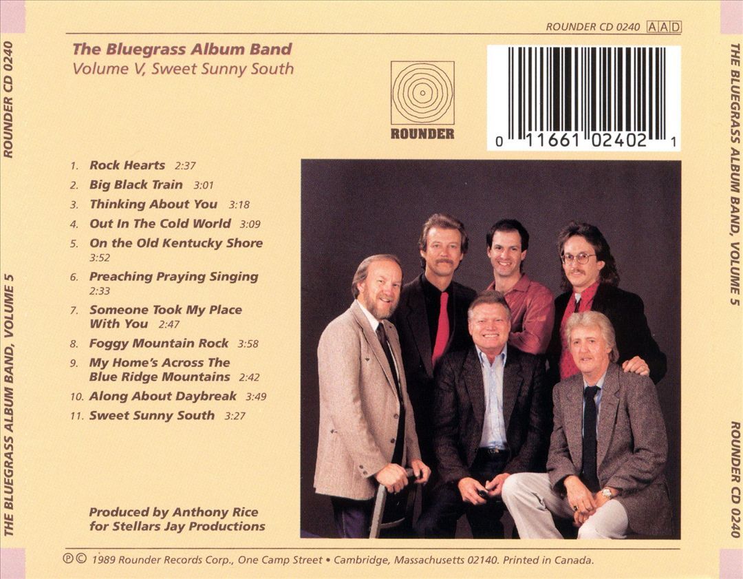THE BLUEGRASS ALBUM BAND BLUEGRASS ALBUM, VOL. 5: SWEET SUNNY SOUTH NEW ...