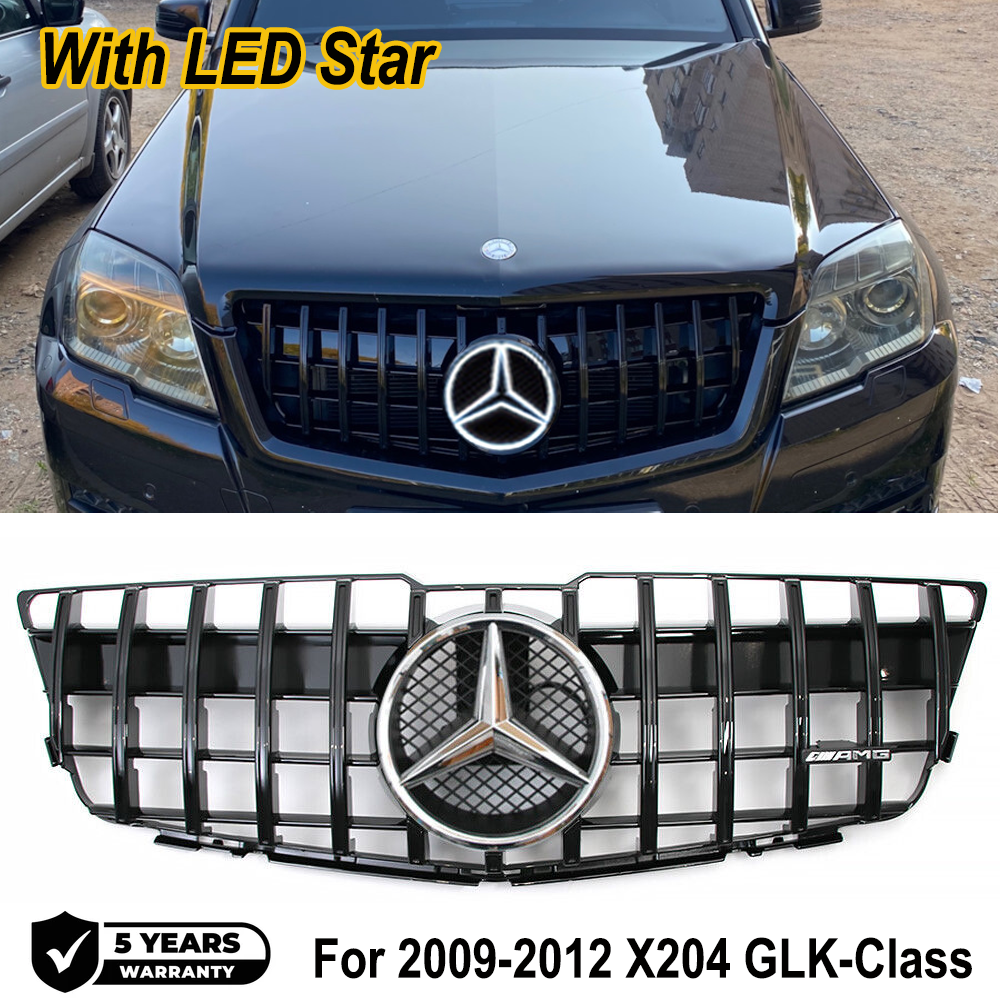 NEW LED Star Grille Grill For 2009-2012 Mercedes Benz X204 GLK280 ...