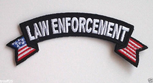 LAW ENFORCEMENT (SMALL 4") EMT FIRE RESCUE POLICE Rocker Patch P3685 E ...