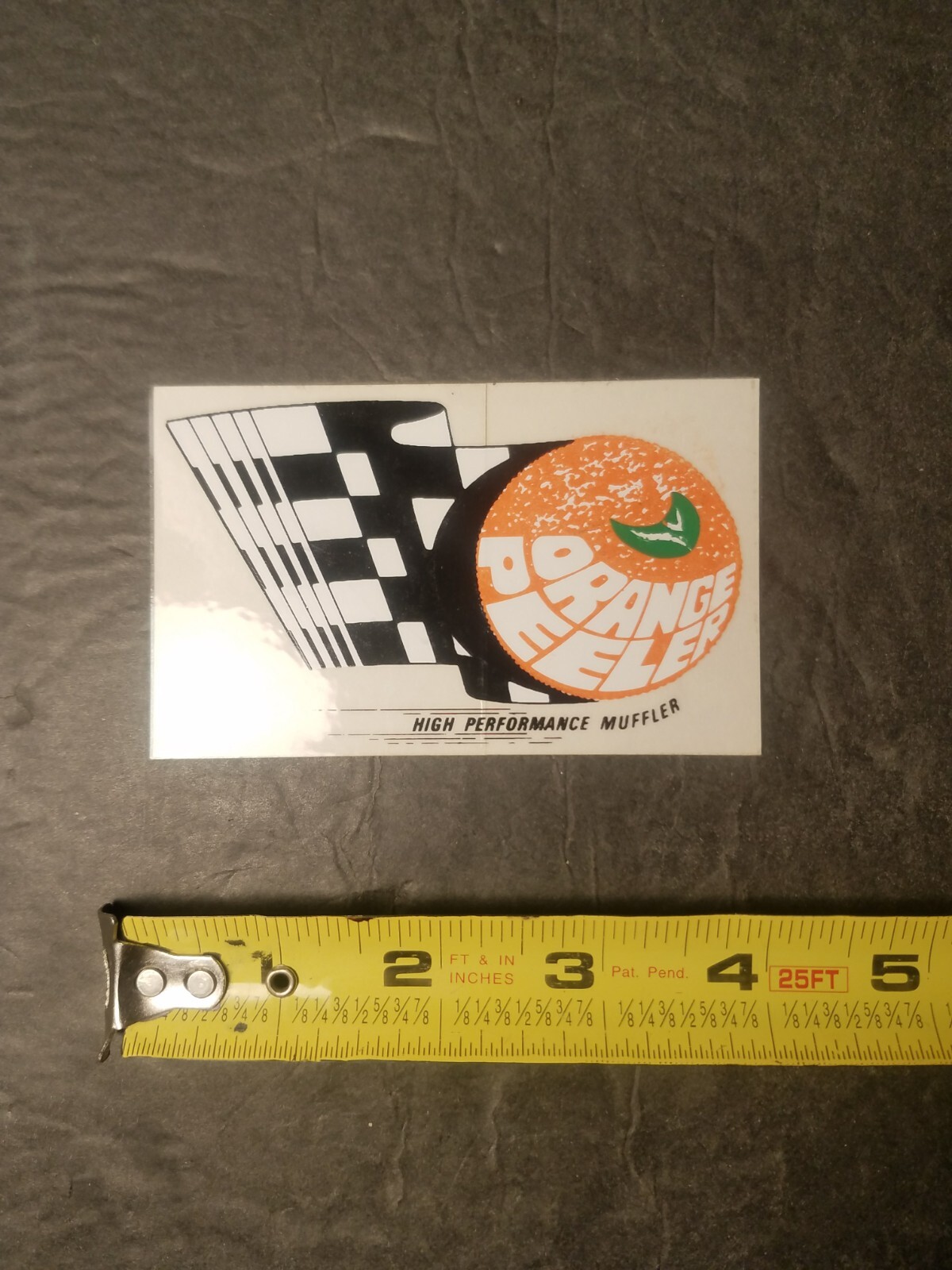 ORANGE PEELER HIGH PERFORMANCE MUFFLER EXHAUST VINTAGE RACING DECAL ...