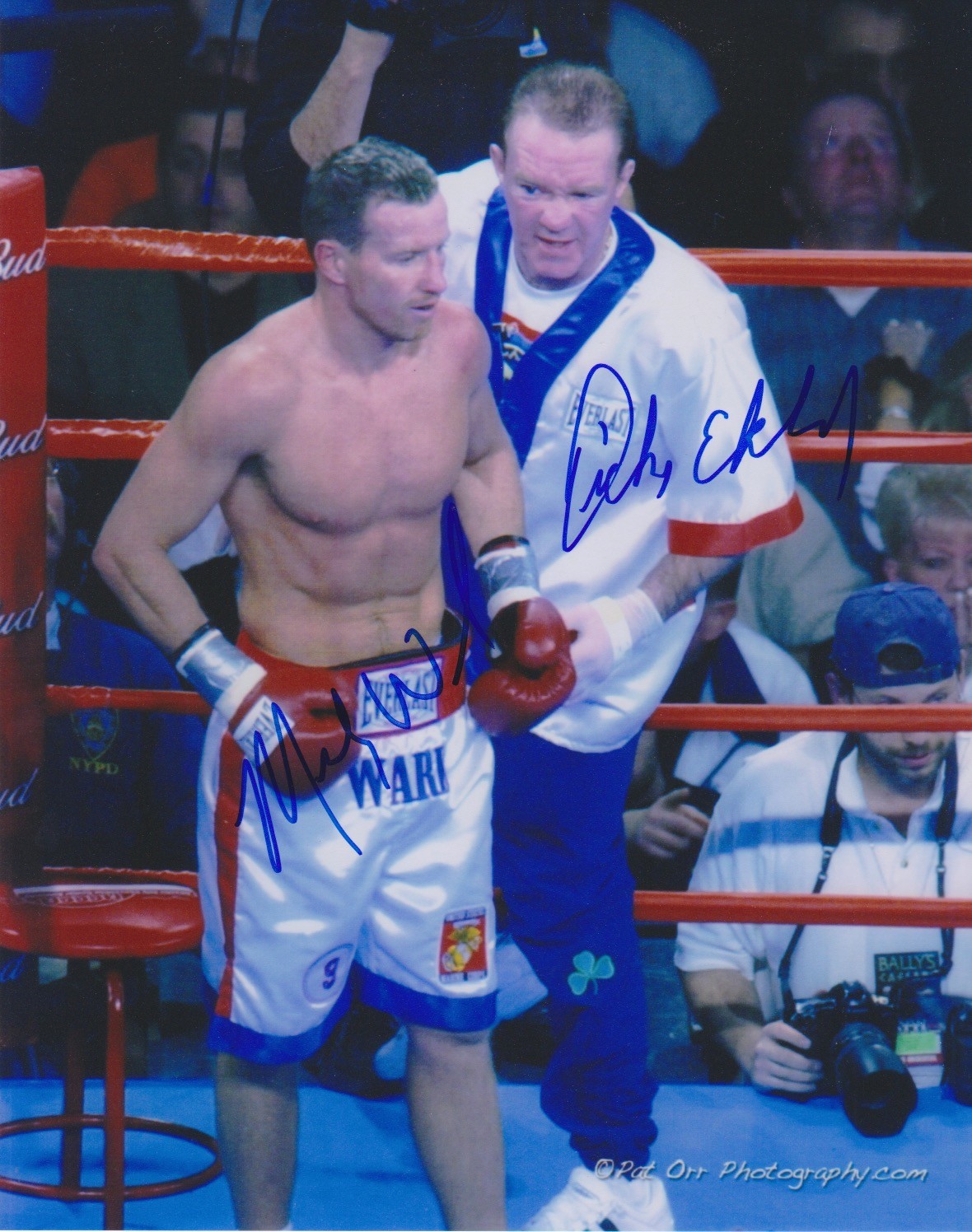 MICKY WARD DICKY EKLUND Signed Autograph Auto 8x10 Boxing Picture Photo ...