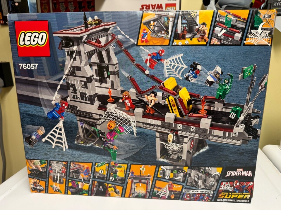LEGO Marvel: Spider-Man: Web Warriors Ultimate Bridge Battle (76057 ...