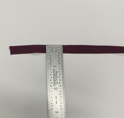 Rice Uniform Flat Braid - Burgundy/Maroon - 3/8” Wide - 144 Yards ...