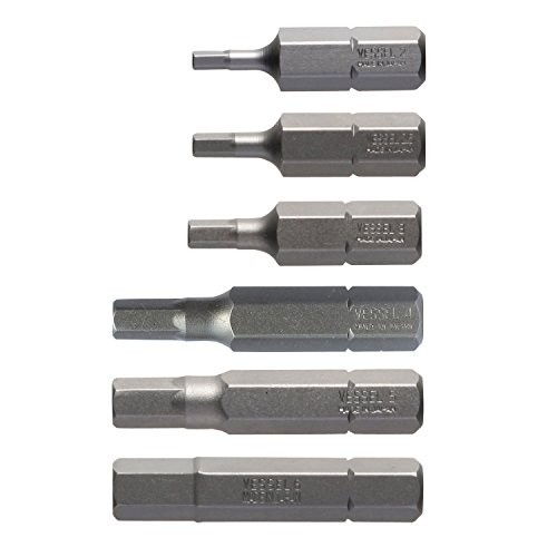 VESSEL Hex Bit Set H2 H2.5 H3 H4 H5 H6 with Holder B33 From Japan | eBay
