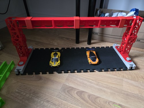 miniz 1/28 easylap Timing Bridge RCP track kyosho RED BRIDGE | eBay