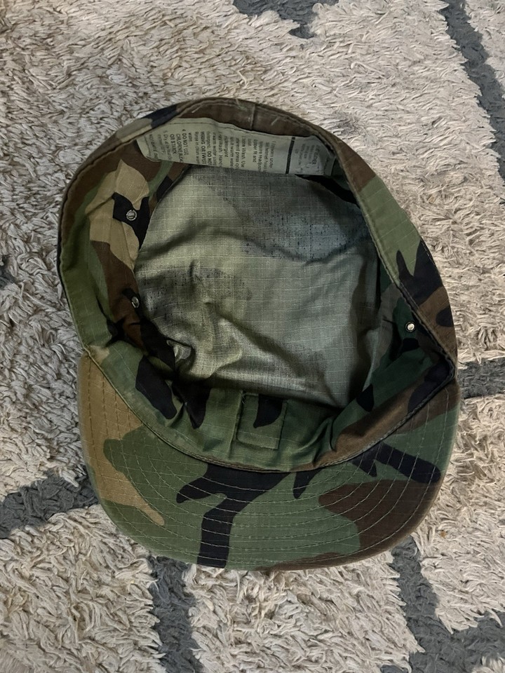 Military Woodland Ripstop BDU Cap Hot Weather Patrol, Size 7-1/2 | eBay