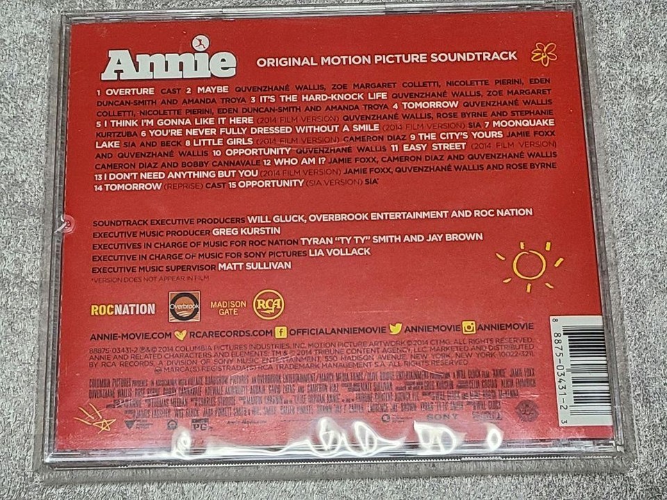 Annie Original Soundtrack CD with Popular Songs Movie Musical | eBay