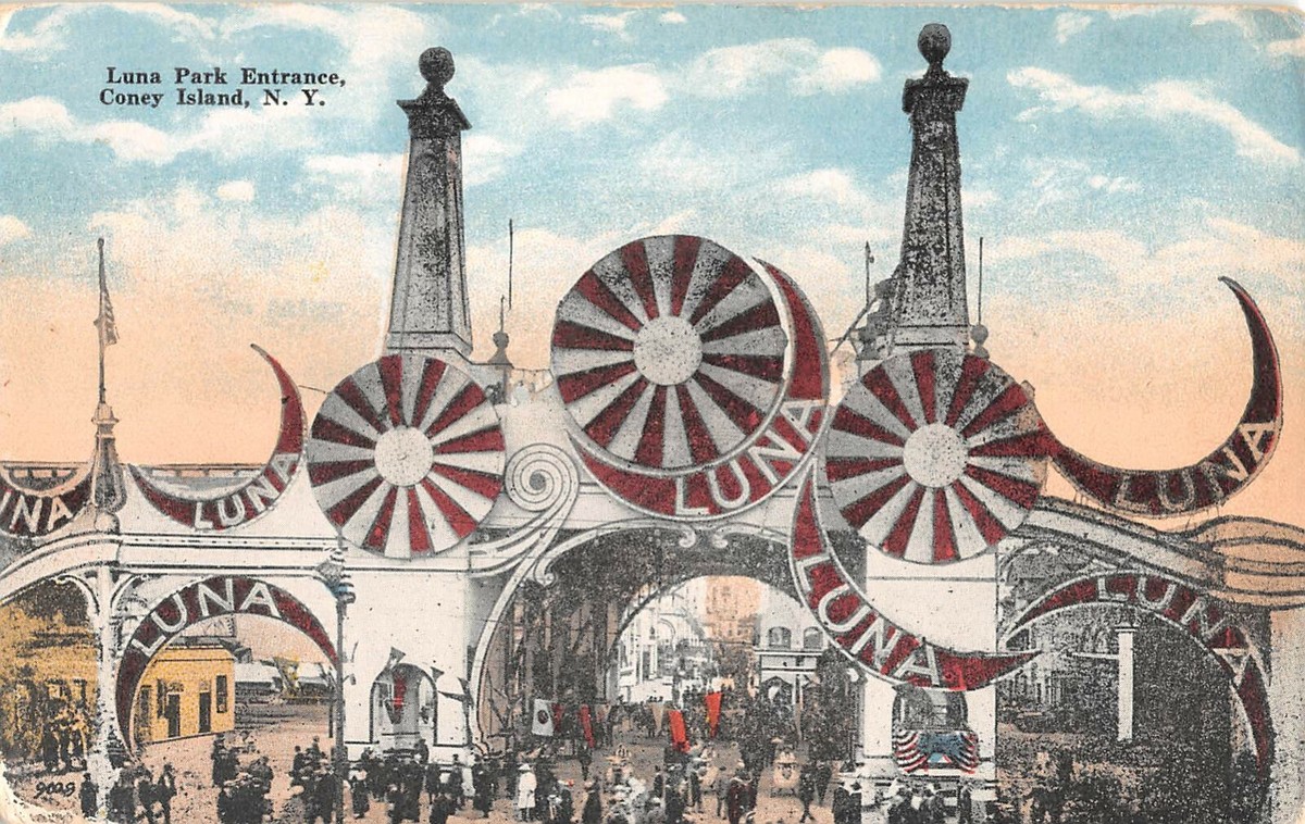 Vintage Coney Island Amusement Park Brooklyn Museum