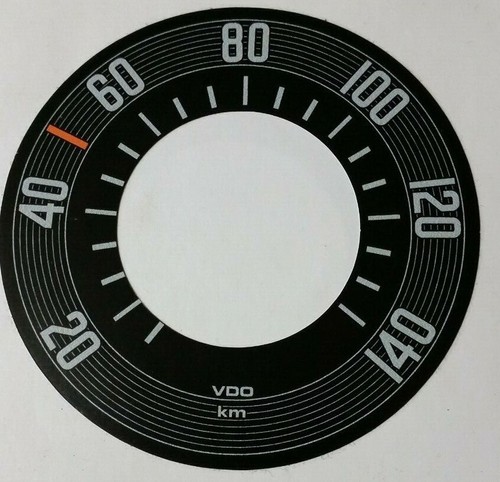 VW Beetle speedometer speedometer film up to 140km/h for 90 mph mile ...