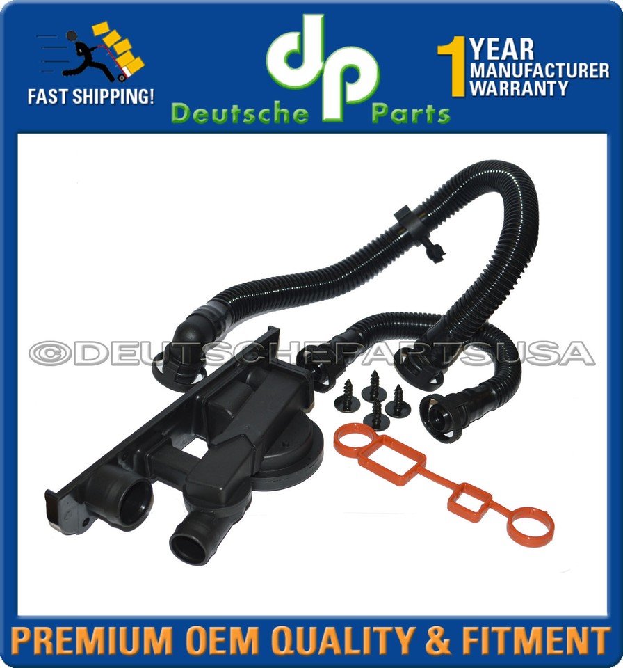 HT BRAND CRANKCASE VENT VALVE AND BREATHER HOSE KIT for VW AUDI 06F 129 ...