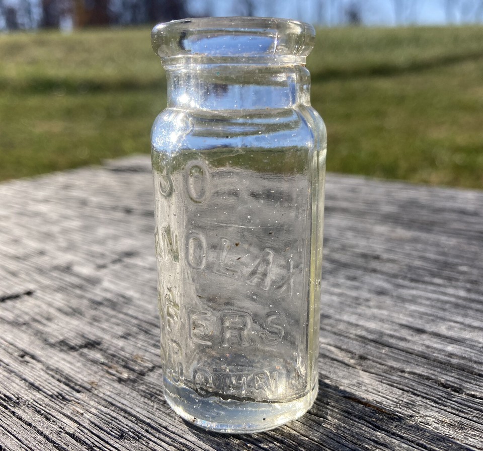 Embossed Medicine Bottle 30 Phenolax Wafers Upjohn Clear Ca 1920 ...