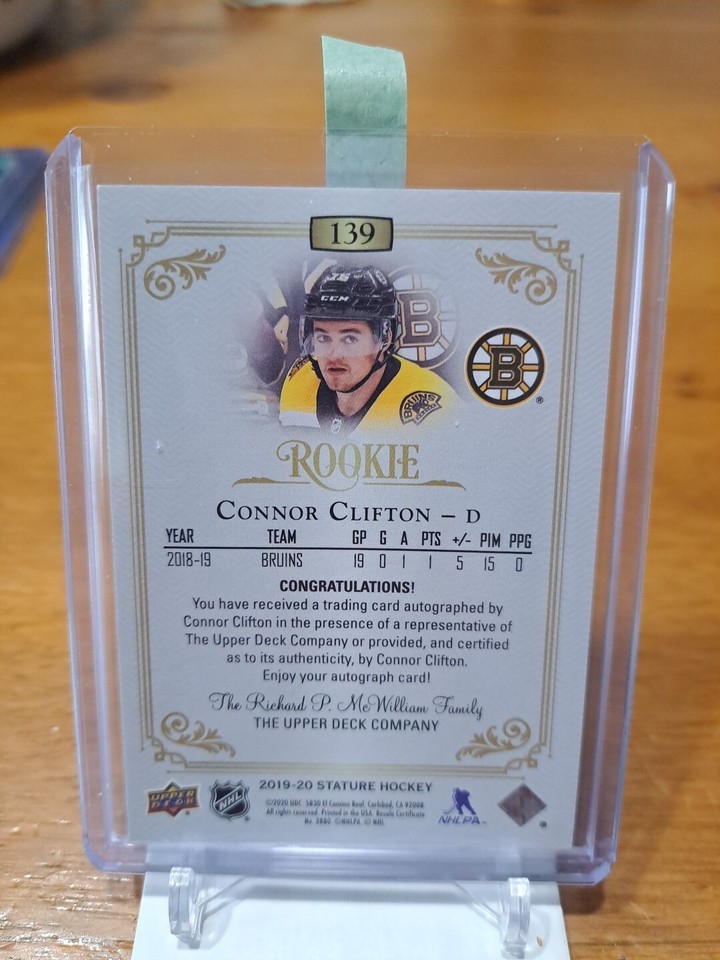 2019-20 Stature #135 Autographs Green Connor Clifton Rc/85 | eBay