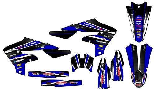 2019-2022 YZ 450 FX VIGOR Blue Senge Graphics Kit Compatible with ...