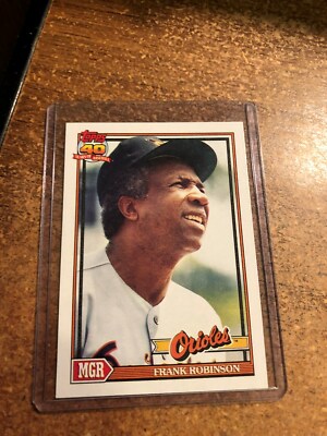 1991 Topps Baseball # 639 Frank Robinson Orioles Manager | eBay
