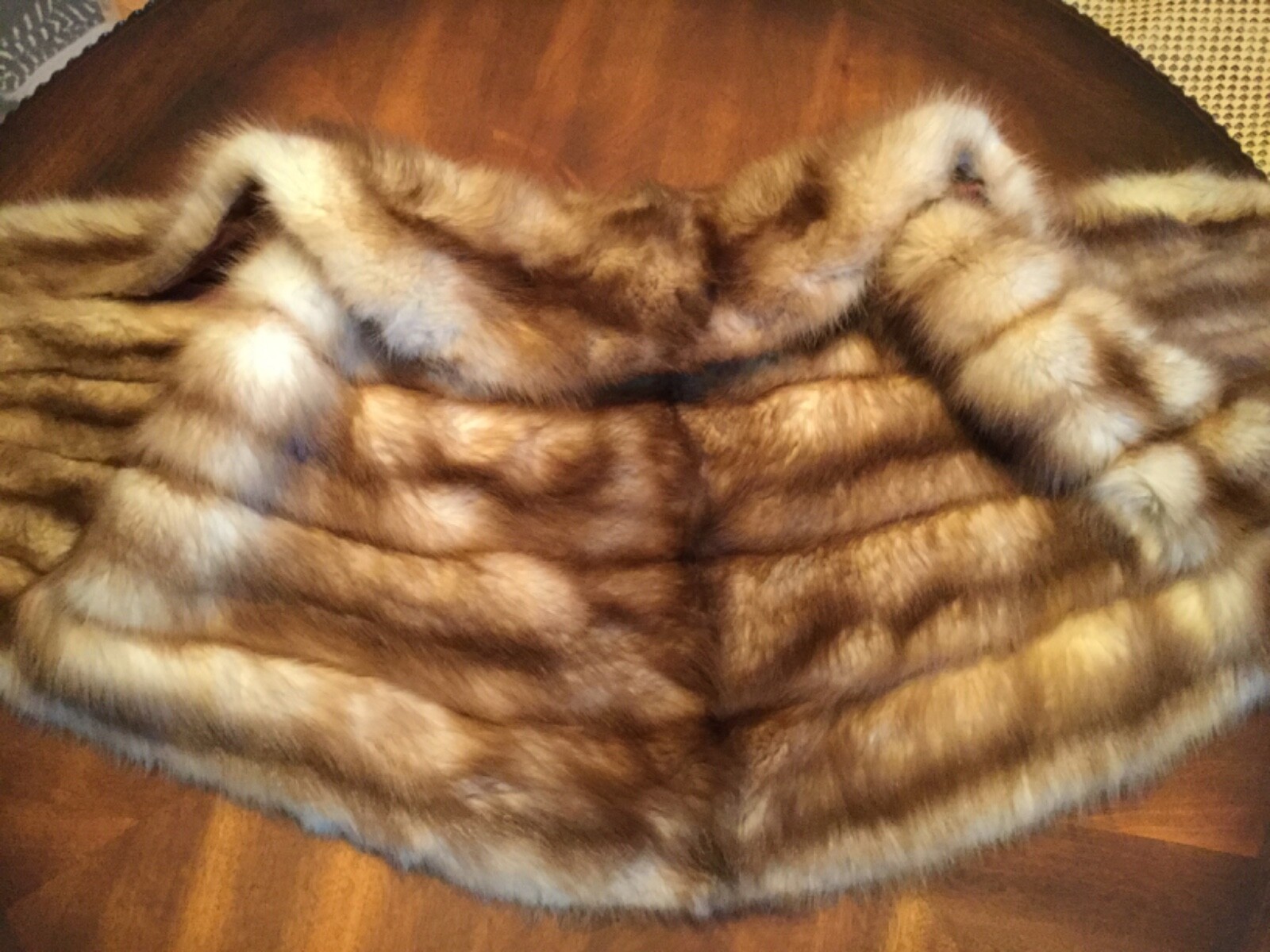 Vintage STONE MARTEN SABLE MINK Fur STOLE with TAILS … - Gem