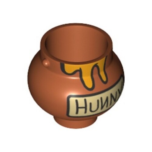 LEGO - Minifig, Utensil Pot Small w/ Dripping Honey and 'HUNNY' Pattern ...