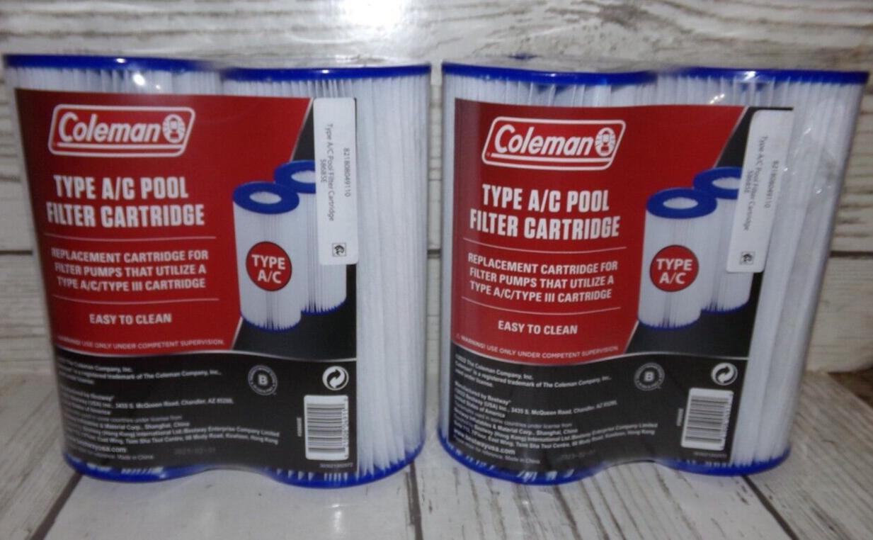 Lot of 6 NEW SEALED Coleman Swimming Pool Filters Type III = A/C #5865E ...