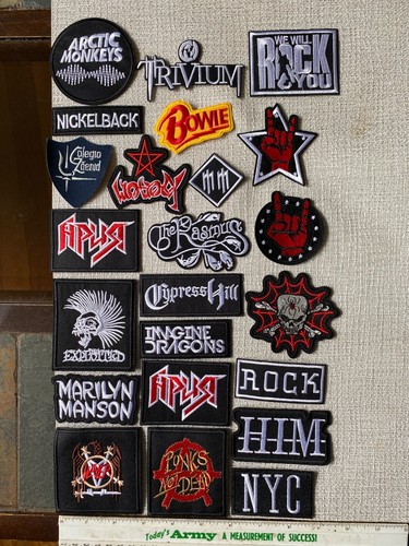 Collection of 23 Vintage Heavy Metal Cloth Patches - Unused | eBay