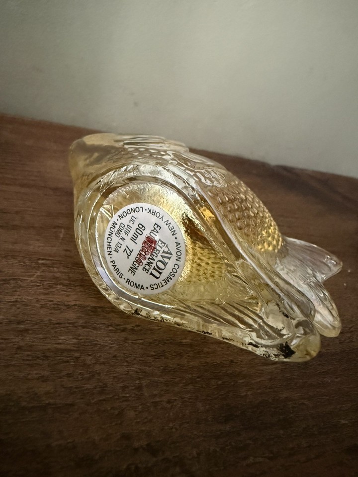 Vintage Avon Fish Decanter Eau De Cologne Elegance 60ml full Bottle ...