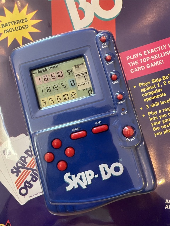 SKIP BO Handheld Irwin Travel Game Brand New In Package 1997 Vintage | eBay