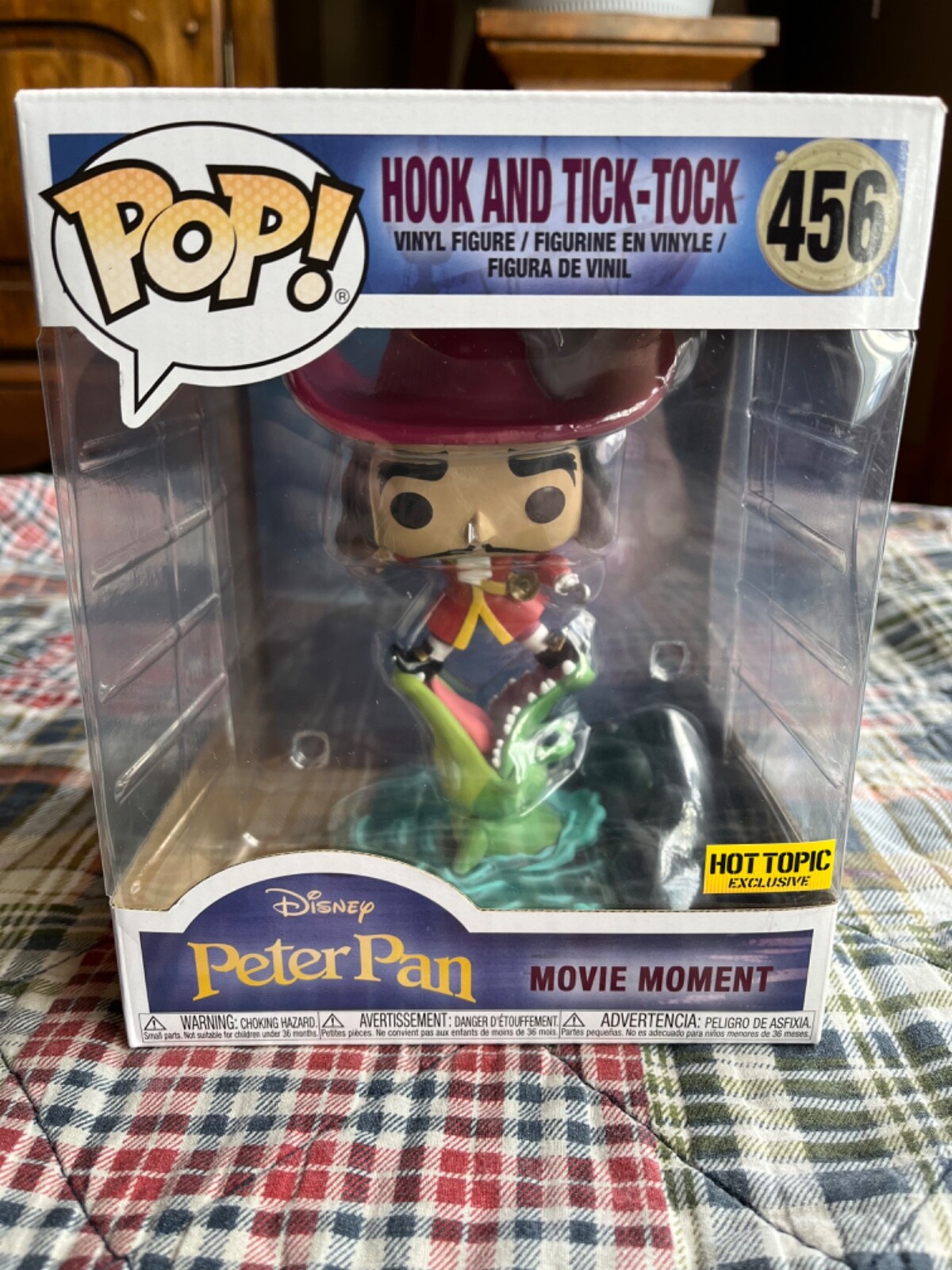 FUNKO POP HOOK AND TICK TOCK 456 HOT TOPIC EXCLUSIVE DISNEY MOVIE ...