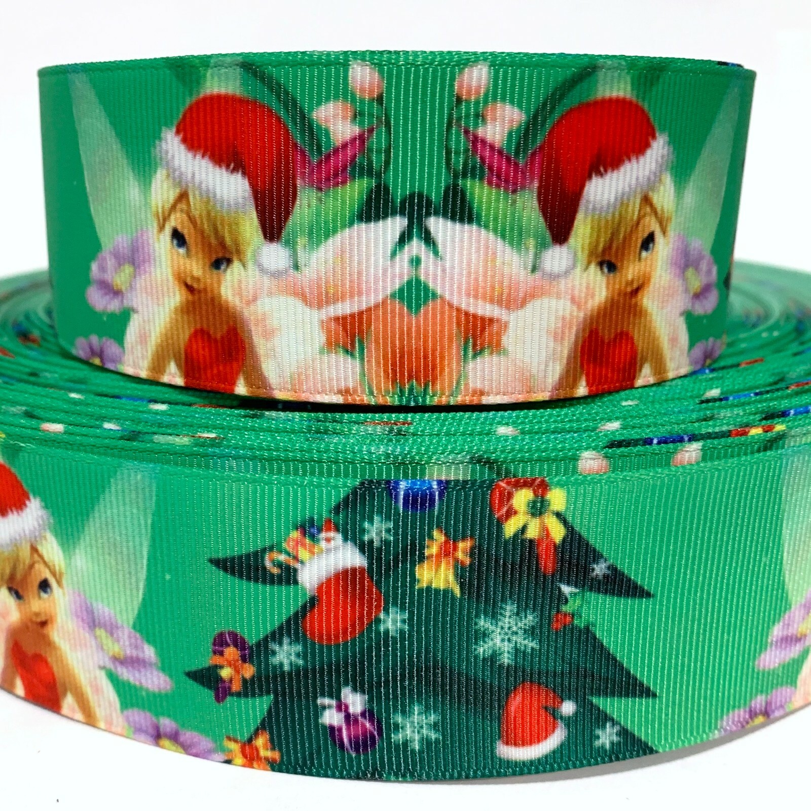 GROSGRAIN RIBBON 7/8" & 1.5" Christmas Tinkerbell Princess Printed BULK ...