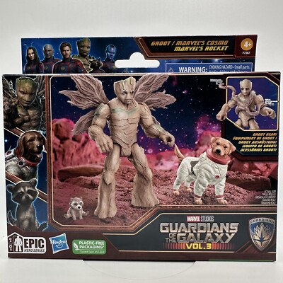 Guardians Of The Galaxy 3 GROOT BABY ROCKET MARVEL'S COSMO Figure Pack ...