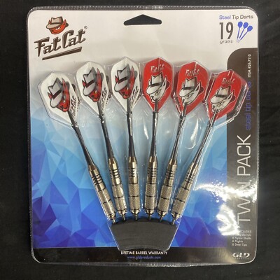 Fat Cat Twin Pack Steel Tip Darts 19 Grams Multi | eBay