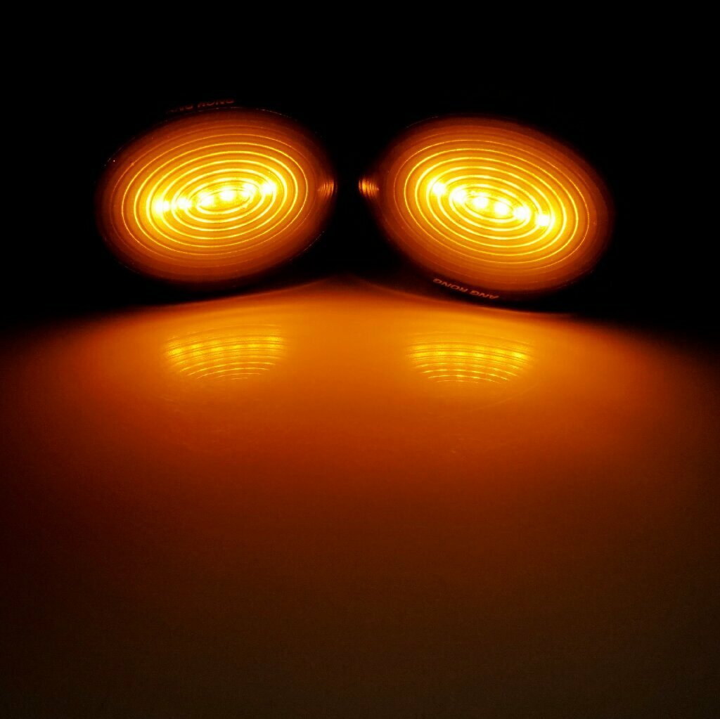 2x LED Side Indicator Repeater Light Fit Mini R55 R56 R57 Coupe R58 ...