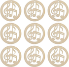 20Pcs Music Notes Shaped Wood DIY Craft Cutouts Musical Notes ...