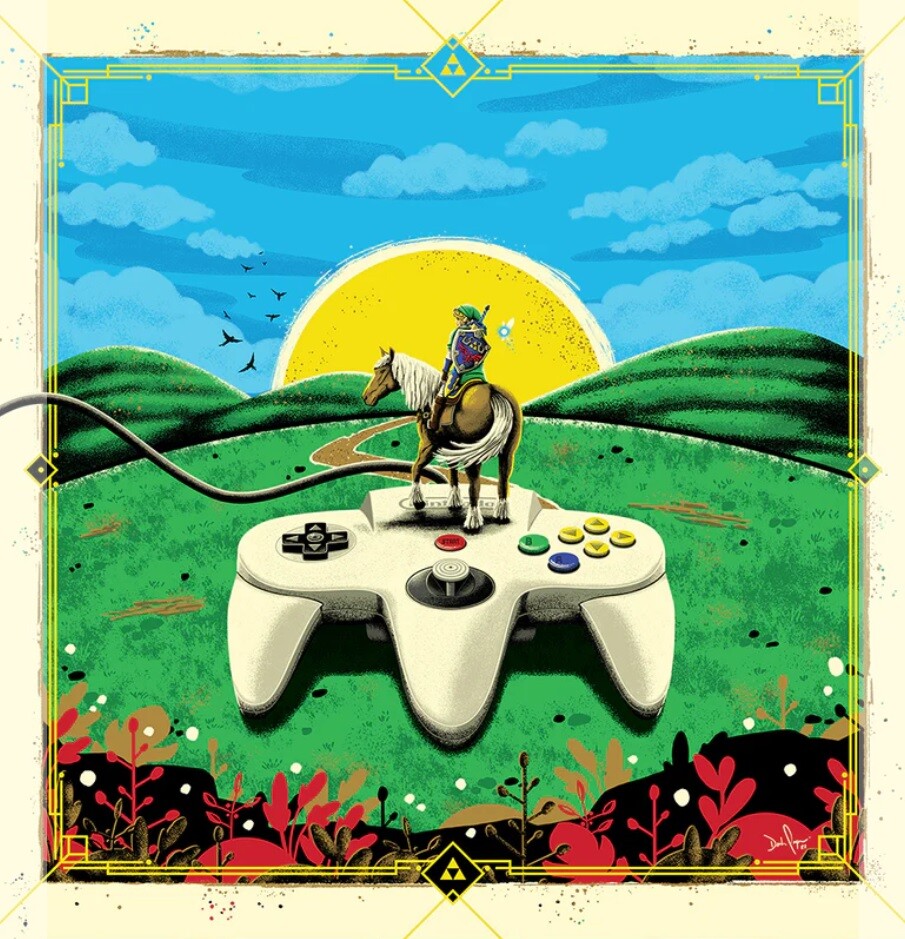 The Legend of Zelda Nintendo 64 N64 Giclee Art Print Poster 12x12 NEW ...