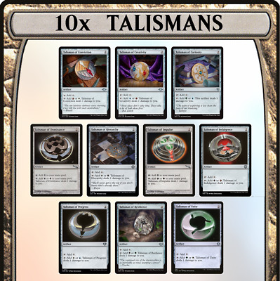 10x FULL SET of Talismans Mana Rocks Nonfoil MTG Magic the Gathering ...