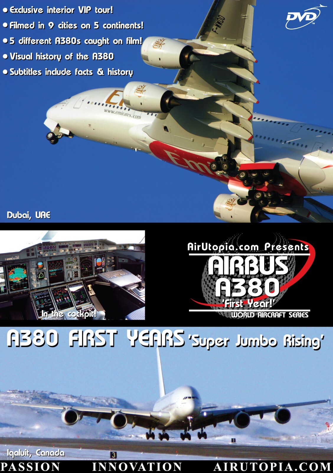 AIRBUS A380 Aircraft FIRST YEARS "Super Jumbo Rising" DVD Video-Brand ...