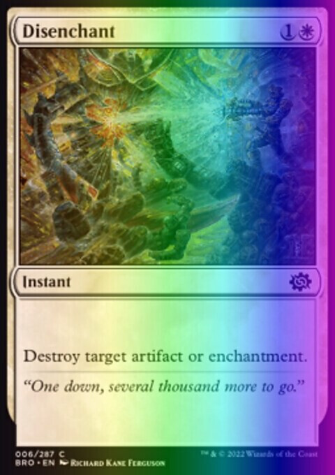 MTG Magic the Gathering Disenchant (6/416) The Brothers' War NM FOIL | eBay