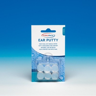 3 PAIRS SurgiPack Ear Putty Medical grade silicone Ear Plugs swimming ...