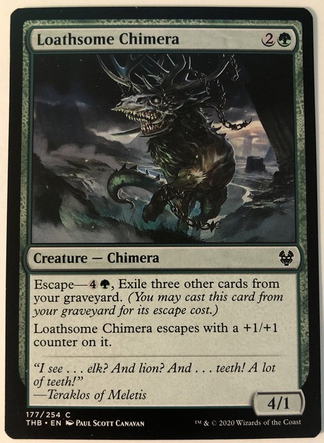 MTG Loathsome Chimera Theros Beyond Death 177/254 Regular Common for ...