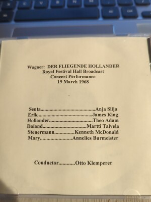 Live Opera Recording CD2130 Hollander Silja King Adam Talvela McDonald ...