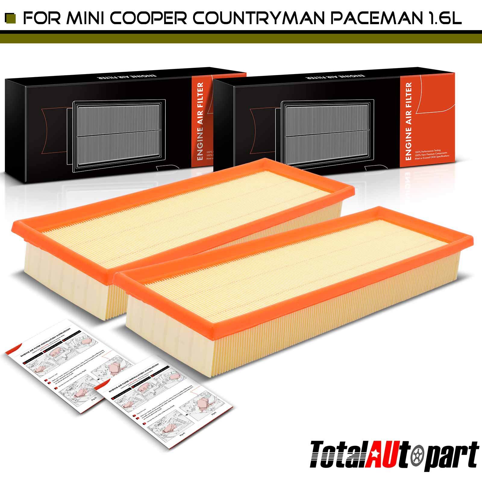 2x Engine Air Filter for Mini Cooper Cooper Countryman Cooper Paceman ...