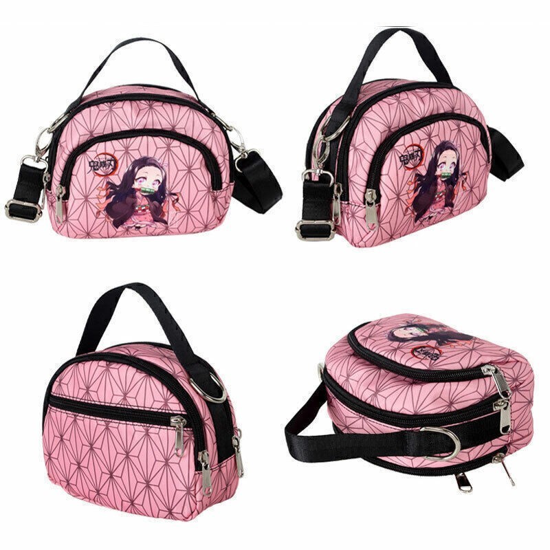 Women Girls Satchel Bags Anime Demon Slayer Kamado Nezuko Handbag Cute ...