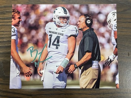 Brian Lewerke Signed Michigan State Football 8x10 Photo Autographed | eBay