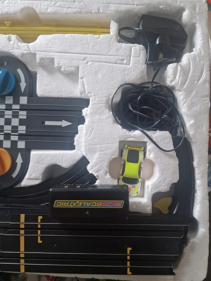 Micro Scale Scalextric Cars Working Power Supply And Full Track As Per ...