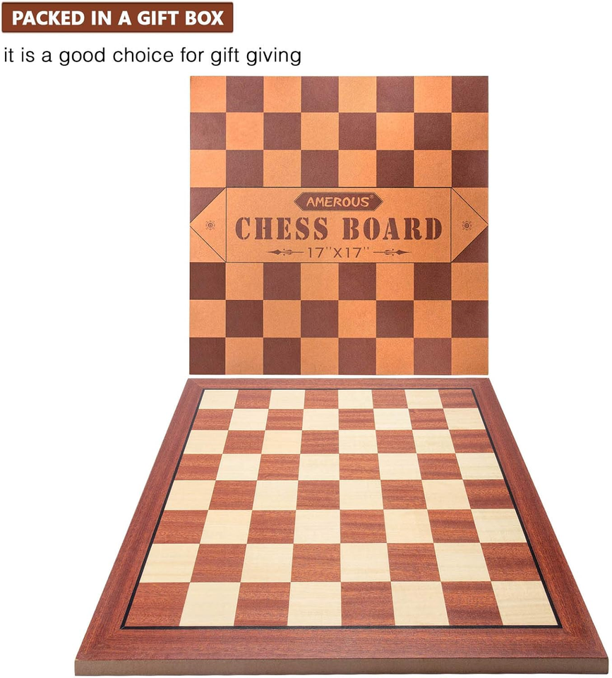 17 X 17 Inches Wooden Chess Board Only, Professional Tournament Chess ...