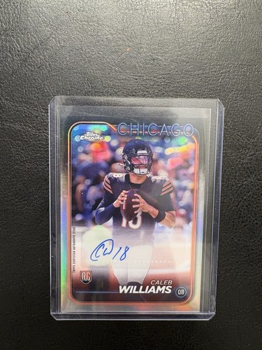 Caleb Williams 2024 Topps Chrome Silver Rookie Auto No. RA-CWI | eBay