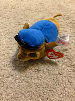 Ty Beanie Boos Teeny Tys 4" Paw Patrol CHASE Stackable Plush Animal Toy ...